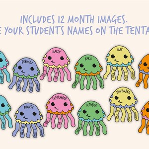 Jellyfish Birthday Bulletin Board Kit || Birthday Display Bulletin ...