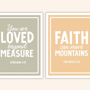 Boho Bible Quote Posters || 8 Inspirational Bible Verse Wall Art for ...