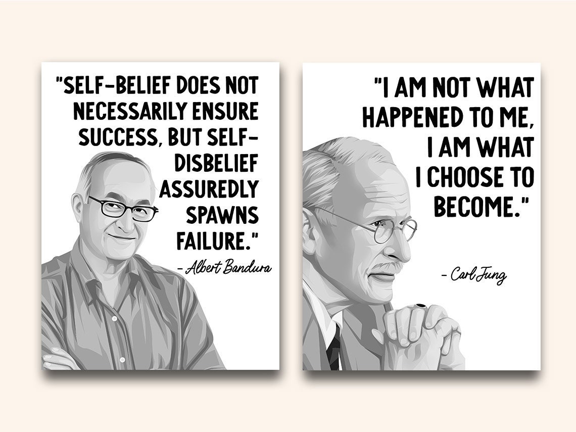 Famous Psychologists Printable Posters || 10 Iconic Psychologists Quote ...