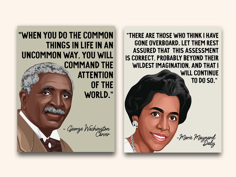 Black Scientist Printable Posters || 10 Inspiration Black Science Quote ...