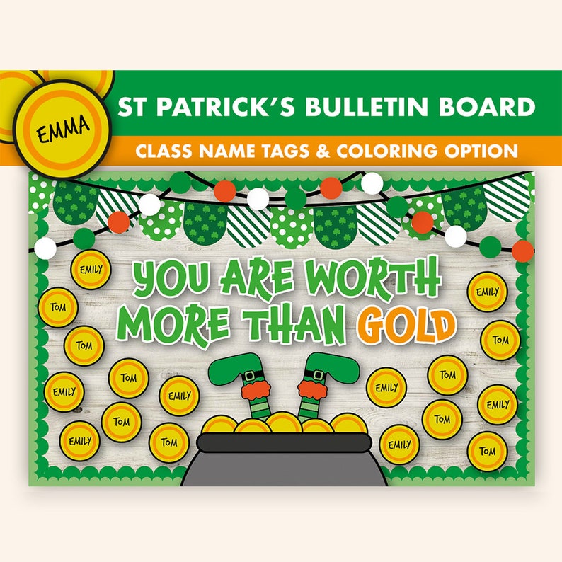Leprechaun Bulletin Board Kit || St Patricks Day Bulletin Boards ...