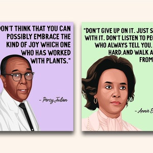 Black Scientist Printable Posters || 10 Inspiration Black Science Quote ...