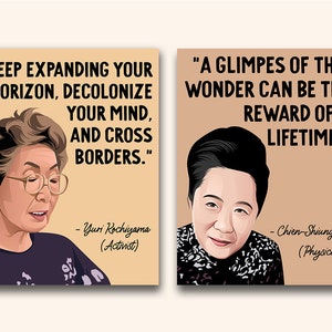 Asian American Leaders Printable Prints || 10 Inspiration Quote Posters ...