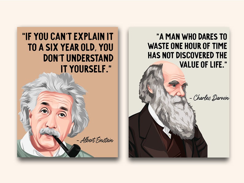 Famous Scientists Printable Posters 10 Inspiration Science - Etsy