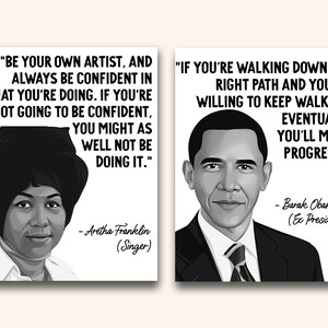 Black Icons Printable Posters || 10 Inspiration Black People Quote ...