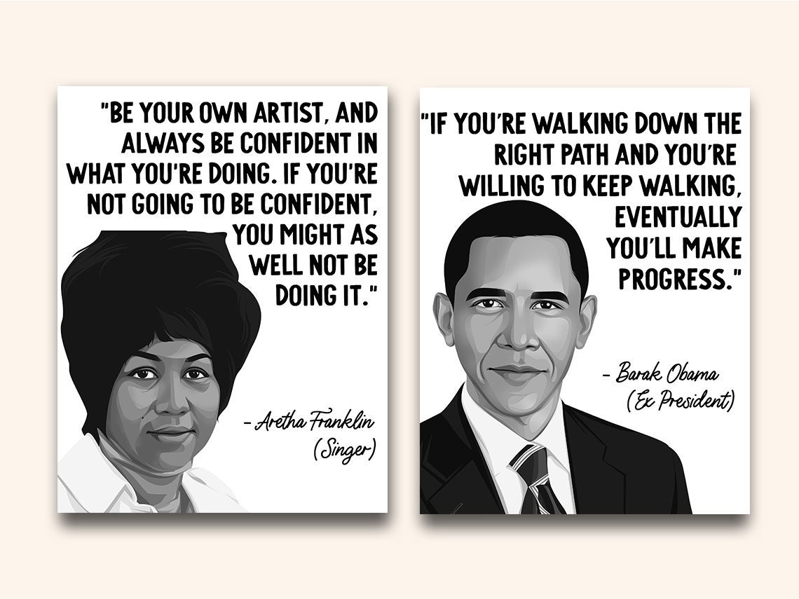Black Icons Printable Posters || 10 Inspiration Black People Quote ...