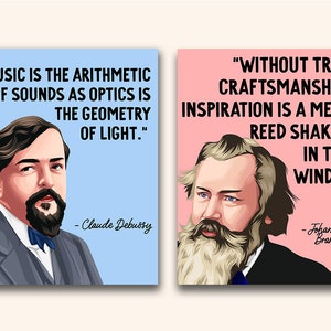 Famous Composers Printable Posters || 10 Inspiration Composer Quote ...