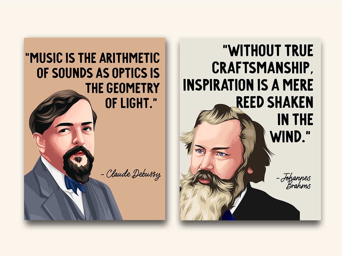Famous Composers Printable Posters || 10 Inspiration Composer Quote ...