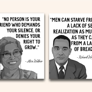 Famous Black Authors Printable Posters || 10 Inspiration Black Author ...