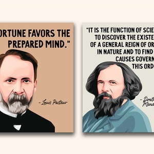 Famous Chemists Printable Posters || 10 Inspiration Chemistry Quote ...