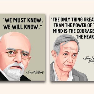 Famous Mathematicians Printable Posters || 10 Inspiration Math Quote ...