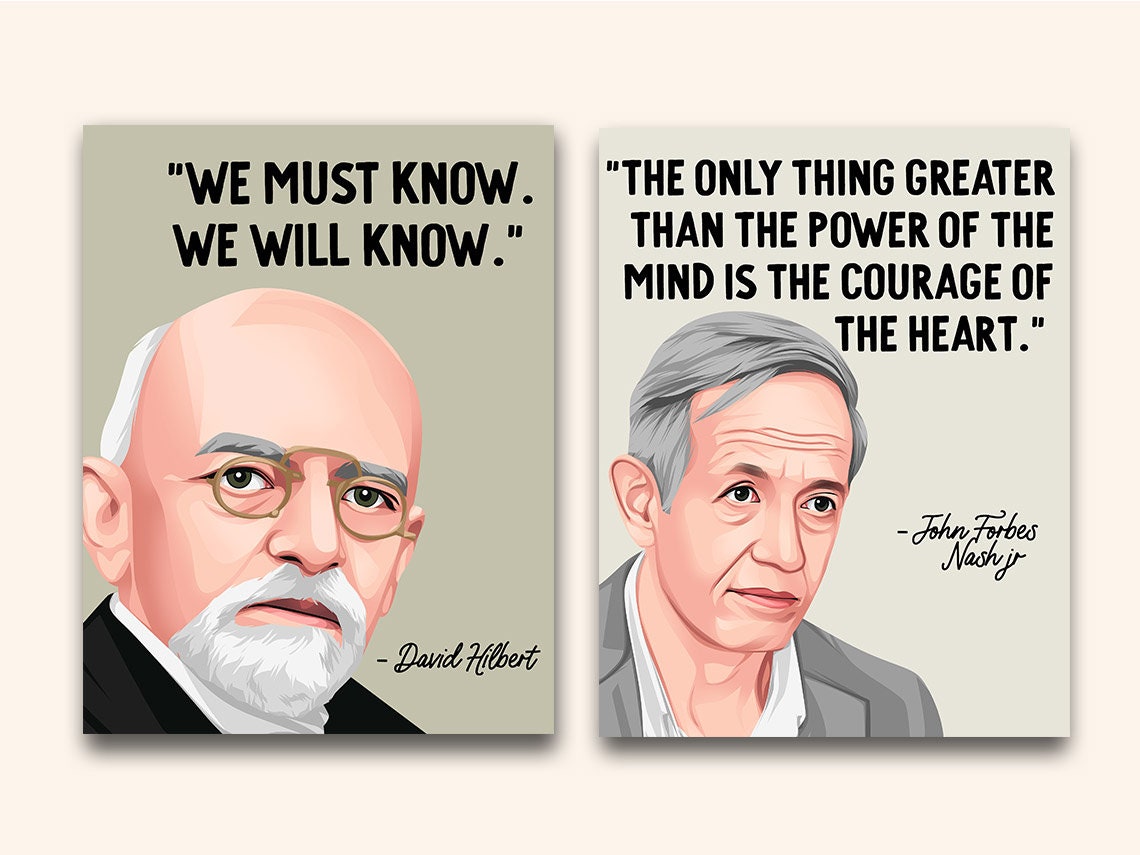 Famous Mathematicians Printable Posters 10 Inspiration Math - Etsy UK