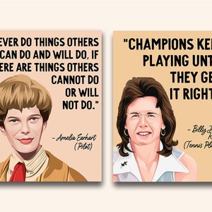Inspirational Women Printable Posters || 10 Inspiration Women Quote ...