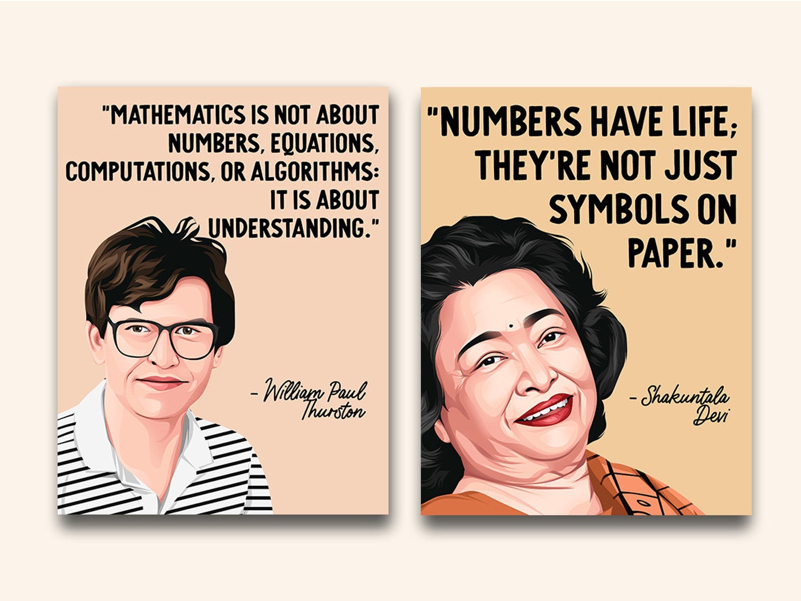 Famous Mathematicians Printable Posters 10 Inspiration Math - Etsy UK