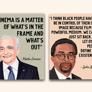 Famous Movie Directors Printable Posters || 10 Inspiration Director ...