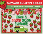 Strawberry Bulletin Board Kit Summer Bulletin Boards - Etsy