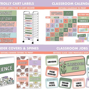 Wildflowers Classroom Decor Bundle || Editable Classroom Printable ...