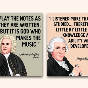 Famous Composers Printable Posters || 10 Inspiration Composer Quote ...