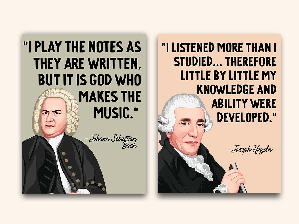 Famous Composers Printable Posters || 10 Inspiration Composer Quote ...