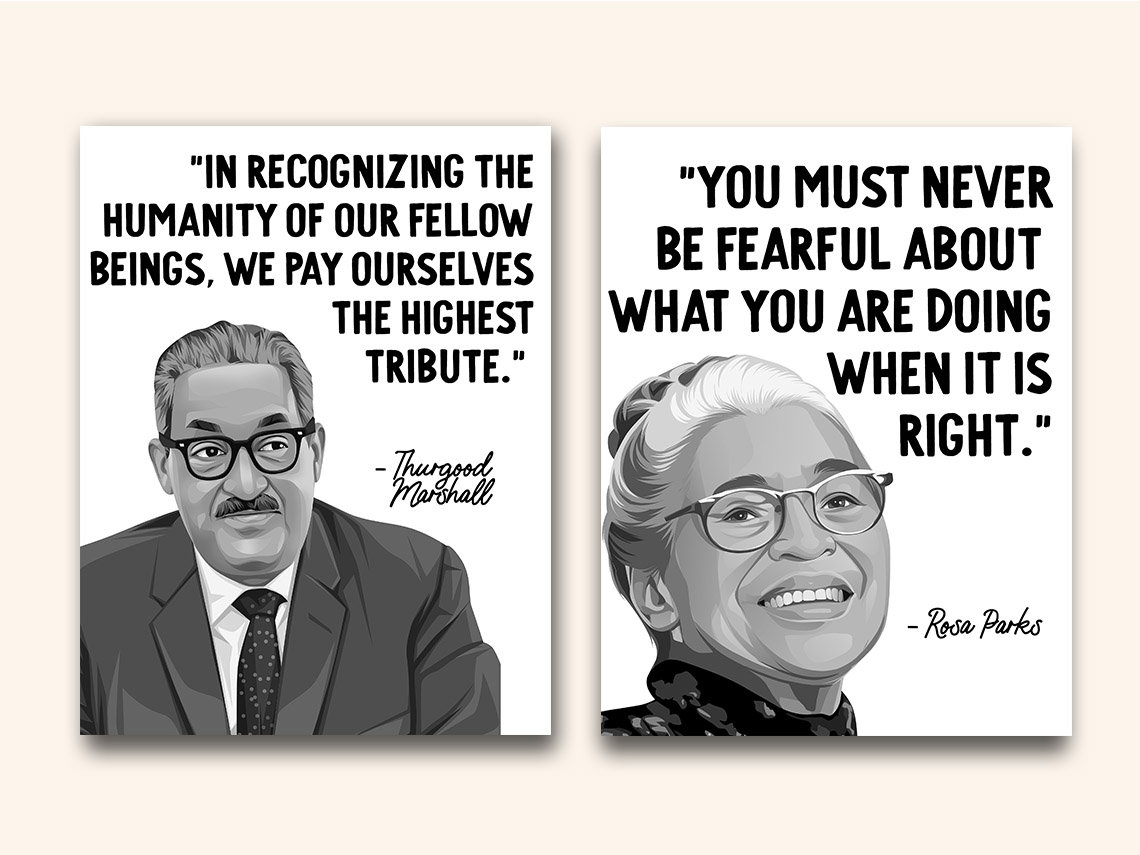 Famous Black Leaders Printable Posters | 10 Inspiration Black Leader ...