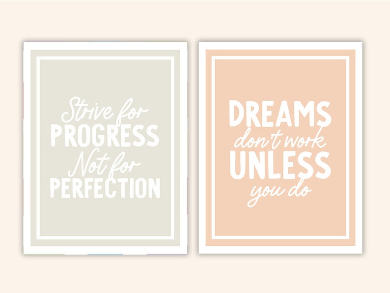 Boho Growth Mindset Posters || 8 Inspiration Quote Posters for ...