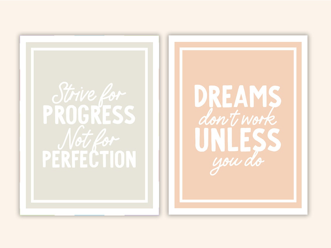 Boho Growth Mindset Posters || 8 Inspiration Quote Posters for ...
