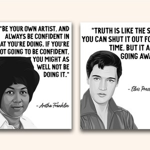 Famous Singers Printable Posters || 10 Inspiration Singers Quote ...