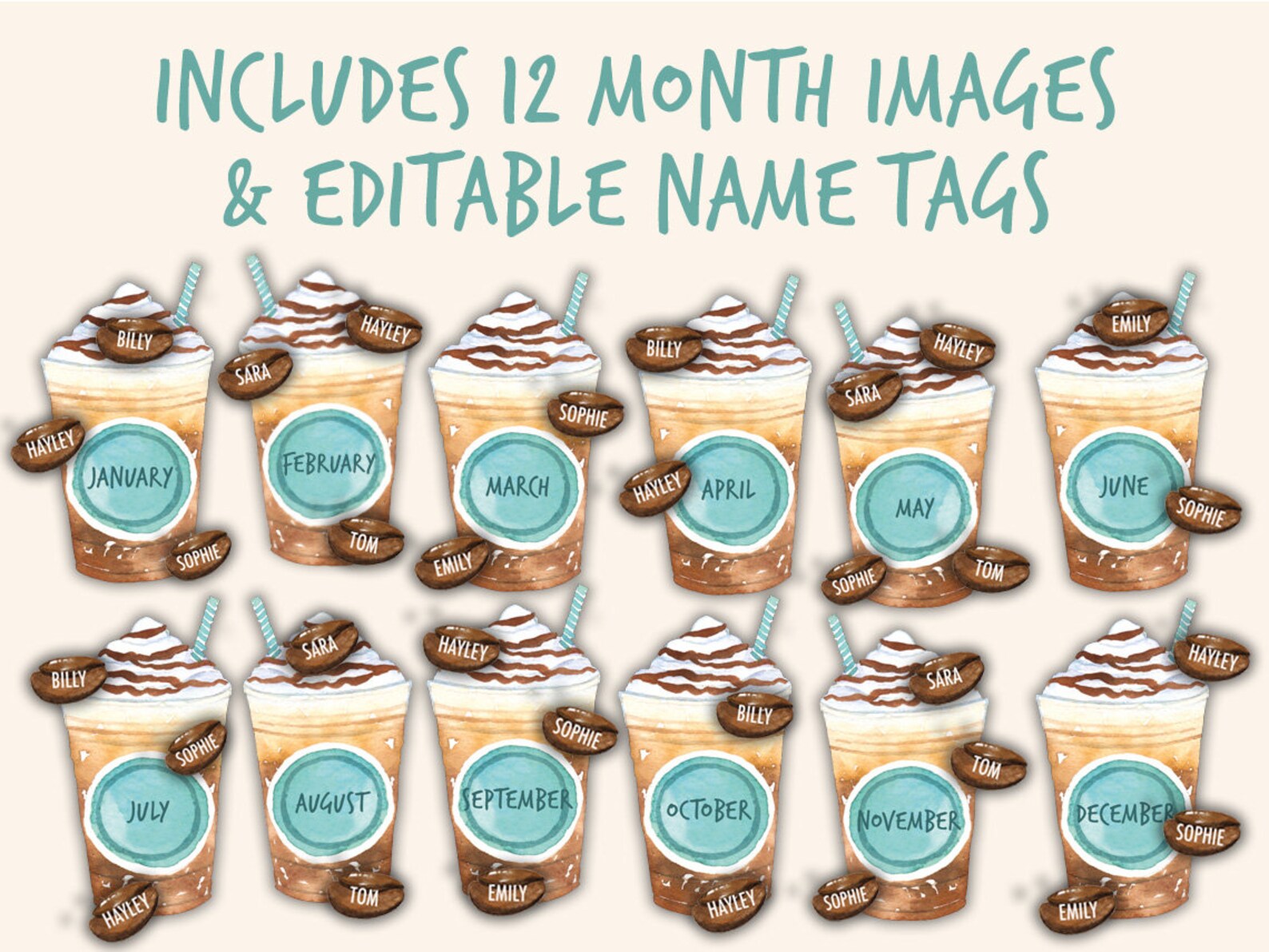 Frappe Birthday Bulletin Board Kit || Birthday Display Bulletin Boards ...