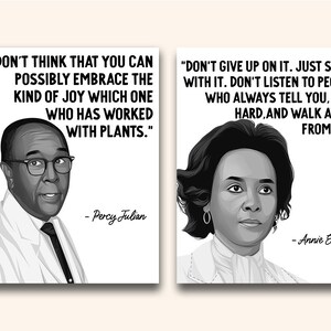 Black Scientist Printable Posters || 10 Inspiration Black Science Quote ...