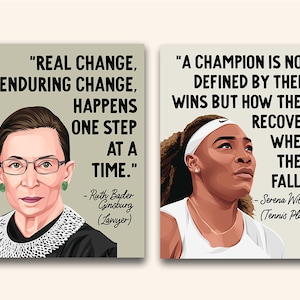 Inspirational Women Printable Posters || 10 Inspiration Women Quote ...