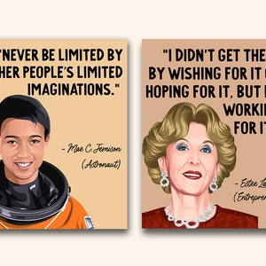 Women Changemakers Printable Posters || 10 Inspiration Women Quote ...