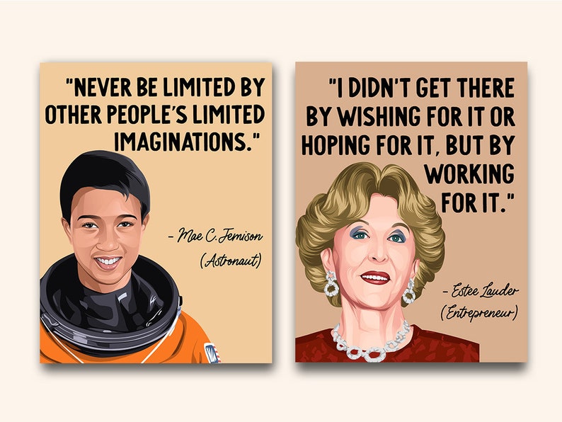Women Changemakers Printable Posters 10 Inspiration Women - Etsy