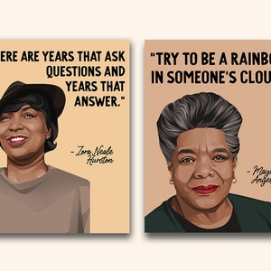 Famous Black Leaders Printable Posters | 10 Inspiration Black Leader ...