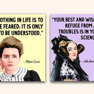 Famous Scientists Printable Posters || 10 Inspiration Science Quote ...