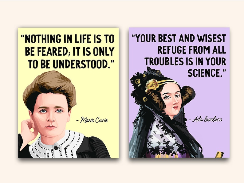 Famous Scientists Printable Posters 10 Inspiration Science - Etsy