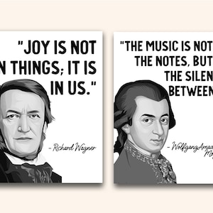 Famous Composers Printable Posters || 10 Inspiration Composer Quote ...