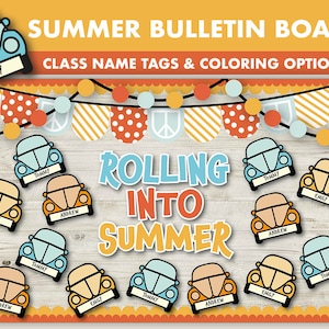 Summer Bulletin Board Kit VW Beetle Bulletin Boards Digital - Etsy