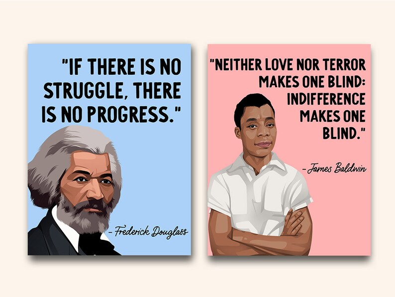 Famous Black Authors Printable Posters 10 Inspiration Black - Etsy