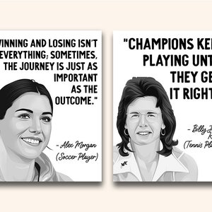 Inspirational Athletes Printable Posters || 10 Inspiration Quote ...