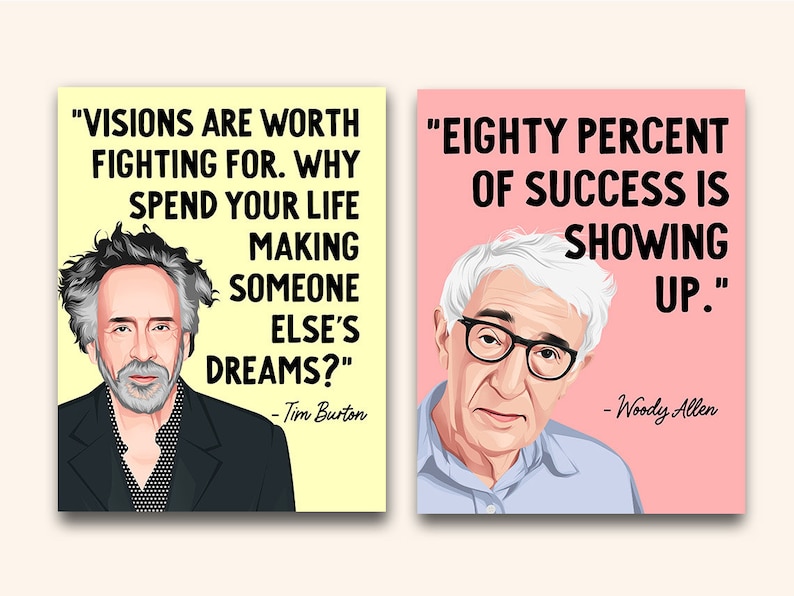 Famous Movie Directors Printable Posters 10 Inspiration - Etsy