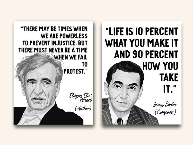 Famous Jewish Americans Printable Posters 10 Inspiration - Etsy