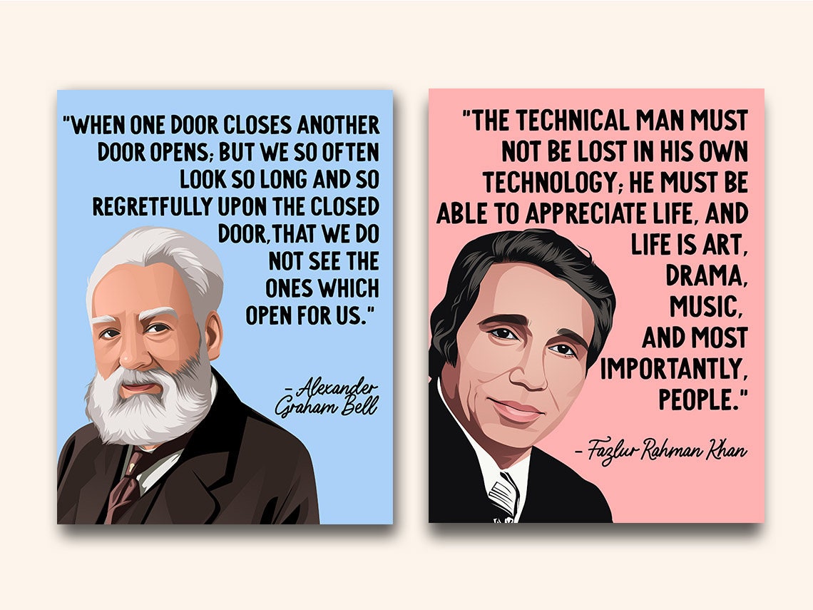 Engineering Printable Posters 10 Inspirational Engineer - Etsy UK