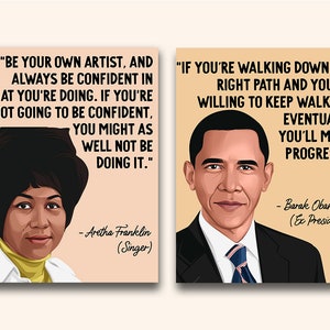 Black Icons Printable Posters || 10 Inspiration Black People Quote ...