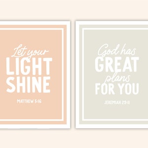 Boho Bible Quote Posters || 8 Inspirational Bible Verse Wall Art for ...