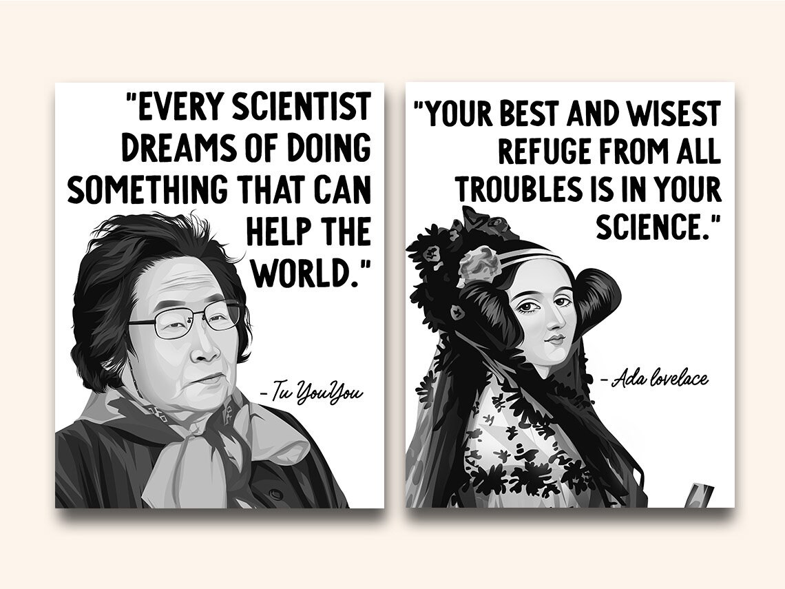 Famous Women Scientists Printable Posters || 10 Inspiration Women in ...