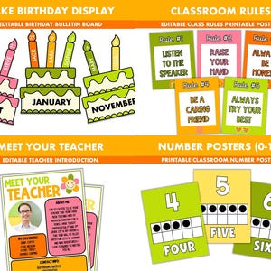 Groovy Vibes Classroom Decor Bundle || Editable Classroom Printable ...