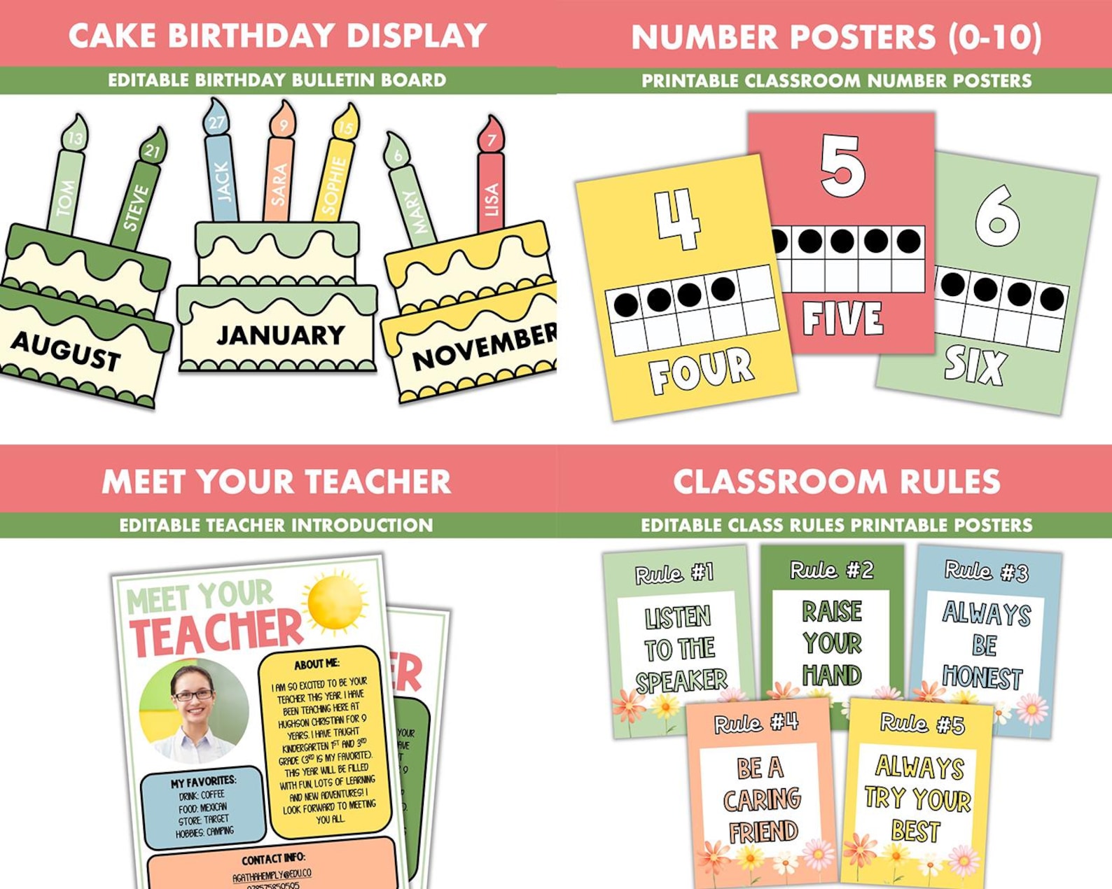 Farm Classroom Decor Bundle || Editable Classroom Printable Display ...