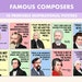 Famous Composers Printable Posters 10 Inspiration Composer - Etsy