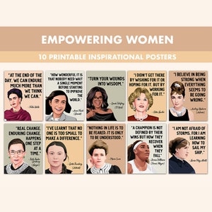 Empowering Women Quotes Printable Posters 10 Inspiration Women Quote ...