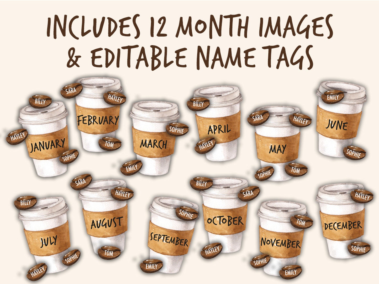 Coffee Birthday Bulletin Board Kit Coffee Birthday Display - Etsy UK